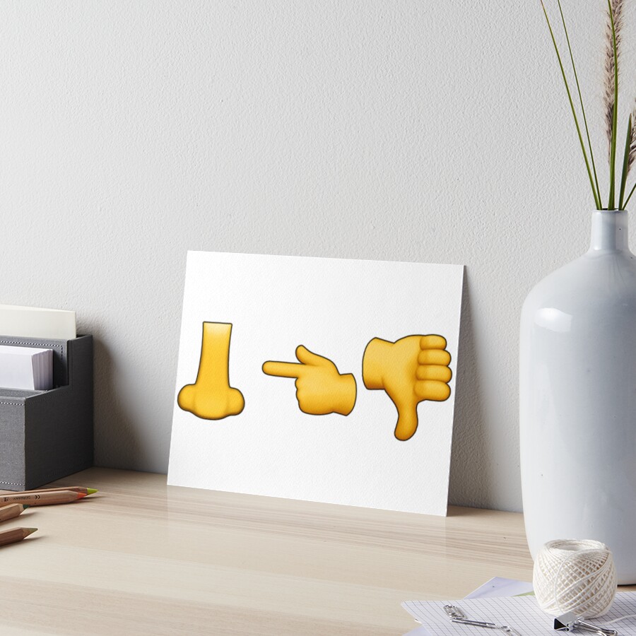 "Slatt Sign Meme Emoji" Art Board Print for Sale by yoozy | Redbubble
