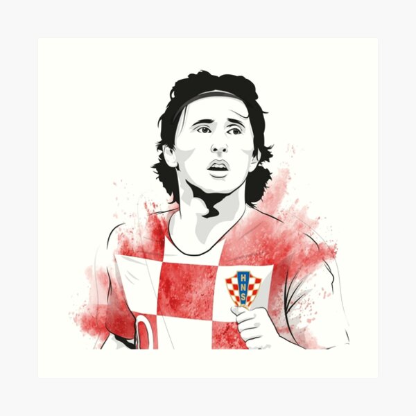 "Modric Watercolor painting" Art Print by kevinlukita6 | Redbubble