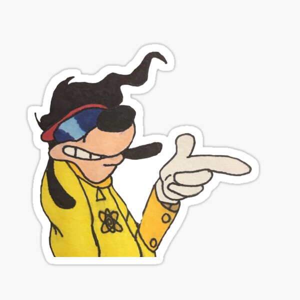 "Max Goof — Powerline" Sticker for Sale by Acrylic-Philic | Redbubble