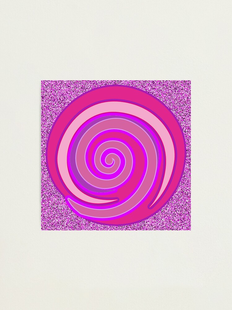 Lámina fotográfica «Espirales de color rosa y morado brillante» de ...