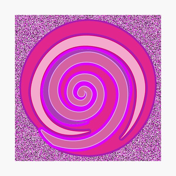 Lámina fotográfica «Espirales de color rosa y morado brillante» de ...