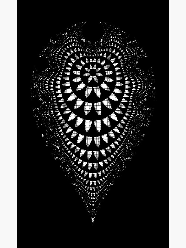 "Inverted White Linear Mandelbrot" Photographic Print by rupertrussell ...
