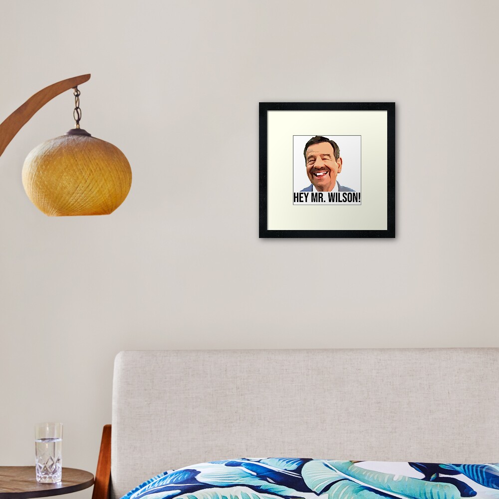 "Dennis the Menace - Hey Mr. Wilson!" Framed Art Print for Sale by ...