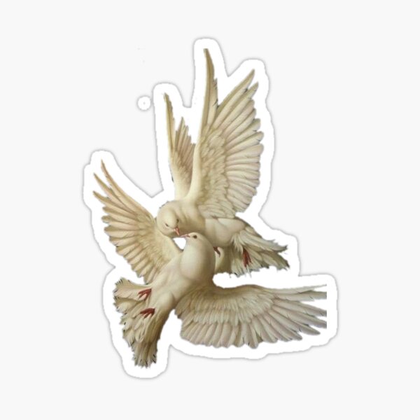 "Doves Sticker" Sticker by rosymegn | Redbubble