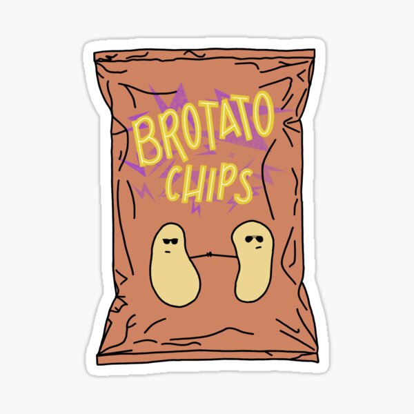 "Brotato chips " Sticker by hollyferguson | Redbubble