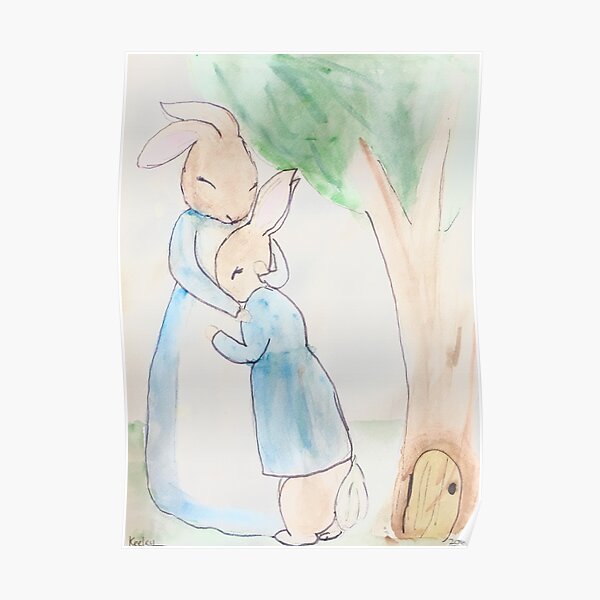 "Peter rabbit and his mother" Poster by mbop | Redbubble