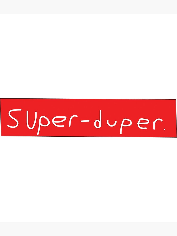 "Super-Duper Box Logo" Poster by dan-janderwiel | Redbubble