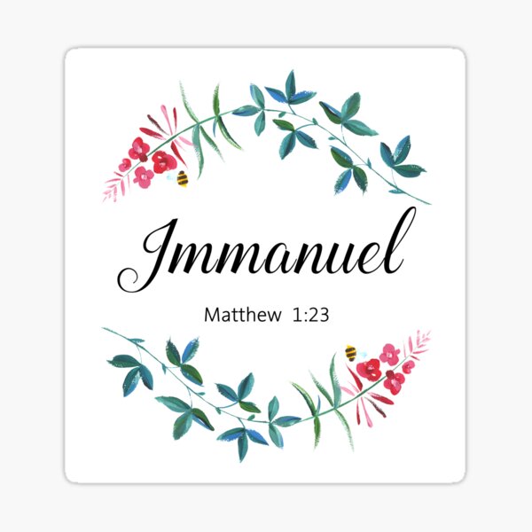 "Immanuel " Sticker by coloringiship | Redbubble