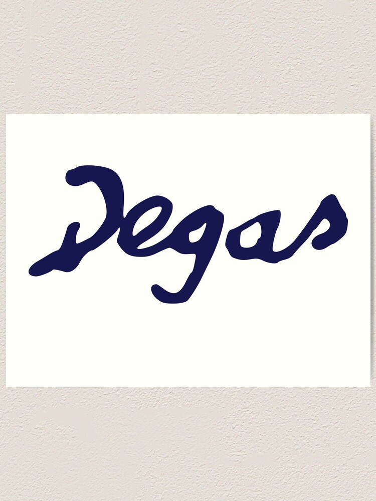 Lámina artística «Edgar Degas - Firma» de strunz | Redbubble