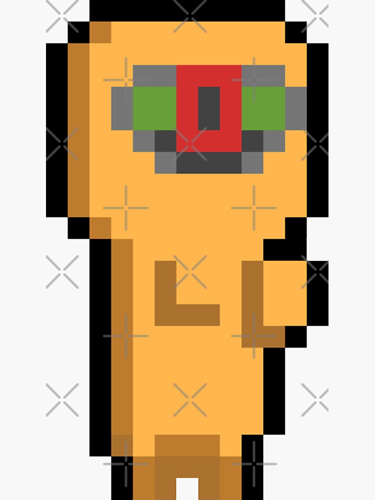 Pegatina «SCP-173 Pixel art» de Geempah | Redbubble
