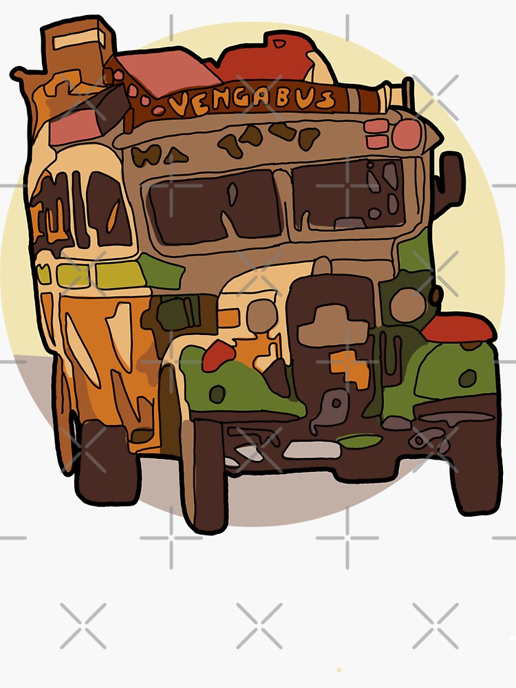 "Vengabus (We Like To Party) merch :)))" Sticker by baaabyback | Redbubble