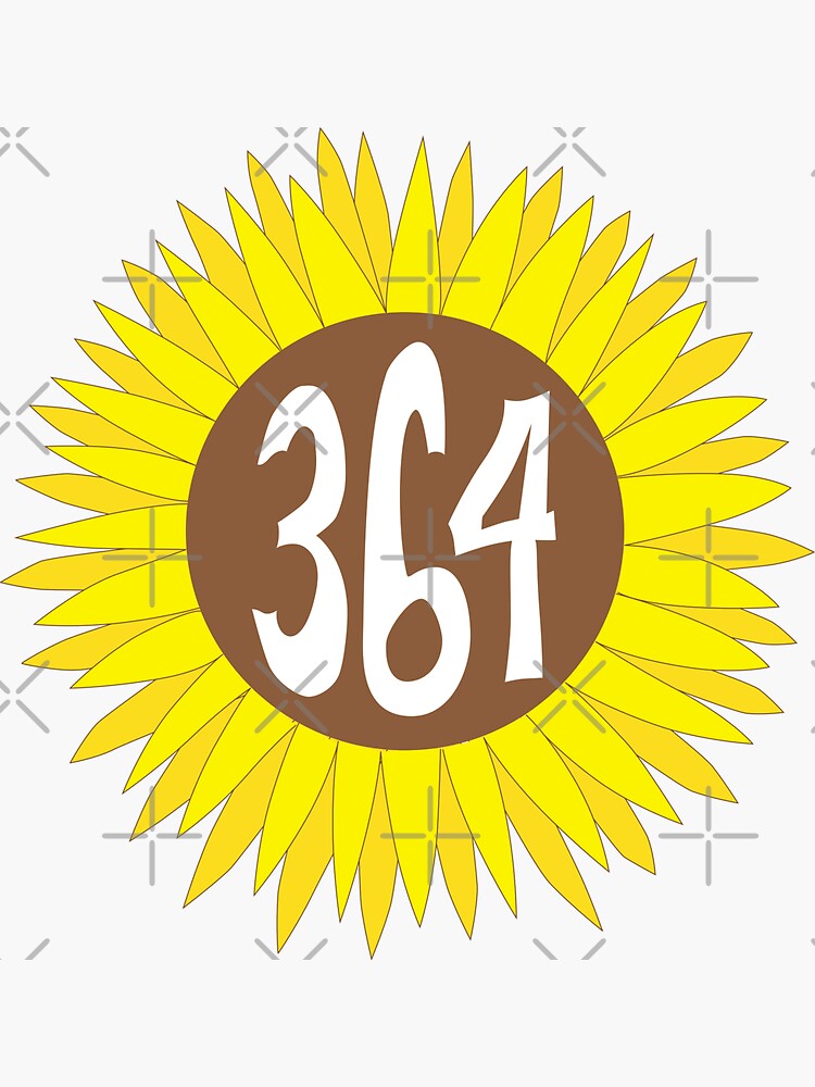 "Hand Drawn Kentucky Sunflower 364 Area Code" Sticker by itsrturn ...