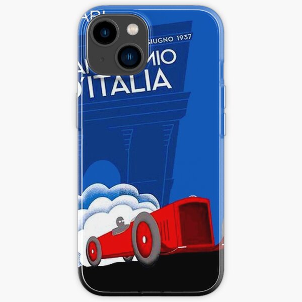 "GRAN PREMIO ITALIA ; Vintage Auto Racing Print " iPhone Case for Sale ...