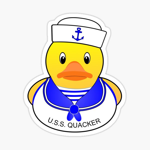 "Sailor Rubber Duck Ducky" Sticker for Sale by BigTime | Redbubble