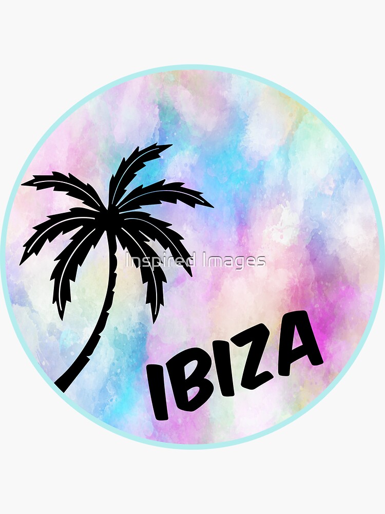 "Ibiza Palm Tree / Tropical Spanish Vacation" Sticker by ImageMonkey ...