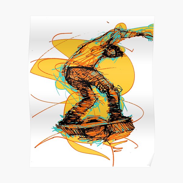 "Onewheel Retro Dance" Poster for Sale by onewheelartist | Redbubble