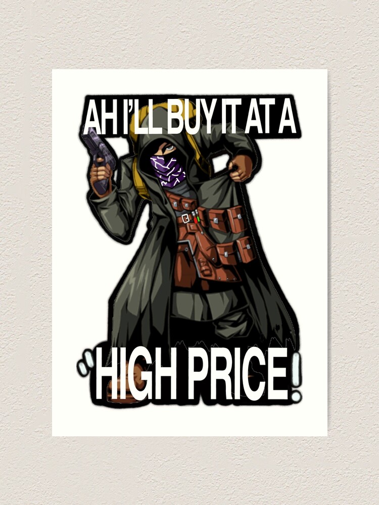 "Resident Evil 4 Merchant (Quotes # 3) (Black OutLine)" Art Print for ...