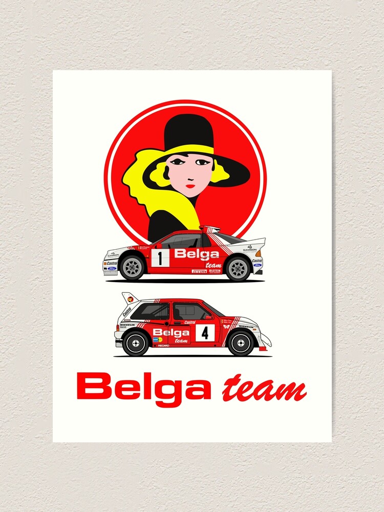 "Belga team 86 Droogmans Duez" Art Print for Sale by purpletwinturbo ...