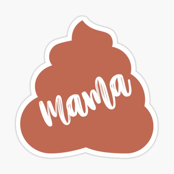 "Mama Poop Family Emjoi Sticker" Sticker for Sale by meganelaine092 ...