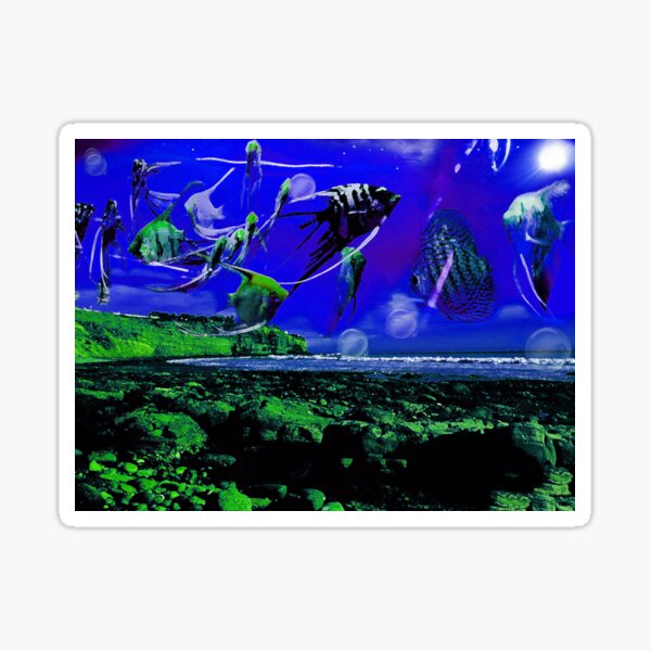 "Untapped Glass - Surrealist Poster" Sticker by OracleVisual | Redbubble