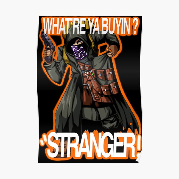 "Resident Evil 4 Merchant (Quotes # 5) (Orange OutLine)" Poster for ...