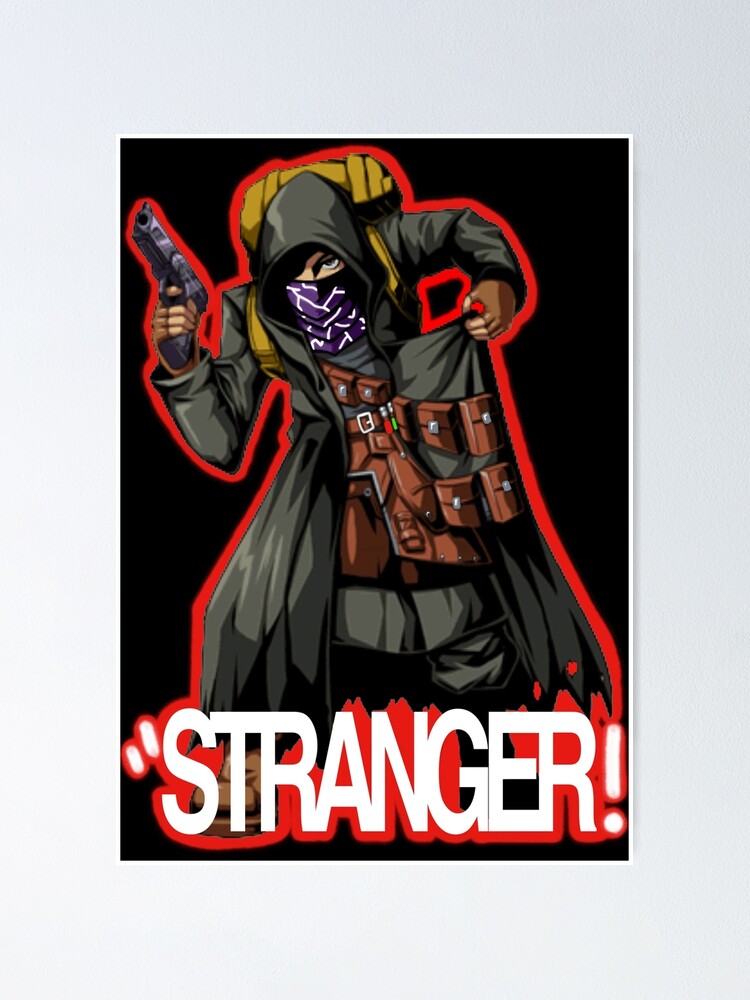 "Resident Evil 4 Merchant Stranger (Red OutLine)" Poster by ...