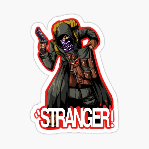 "Resident Evil 4 Merchant Stranger (Red OutLine)" Sticker for Sale by ...