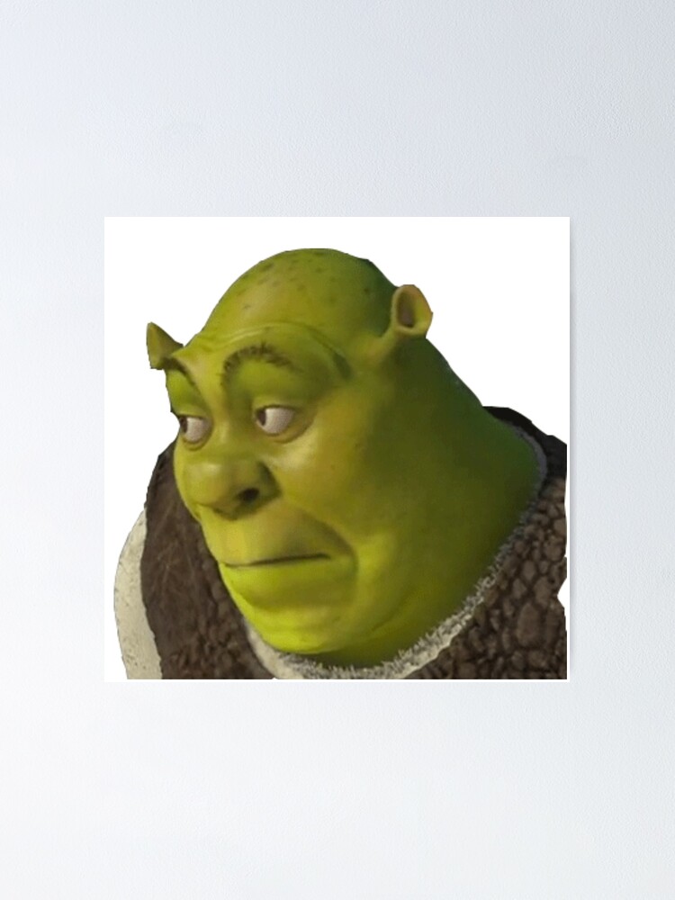 "Shrek smirk" Poster for Sale by Kiransingri | Redbubble