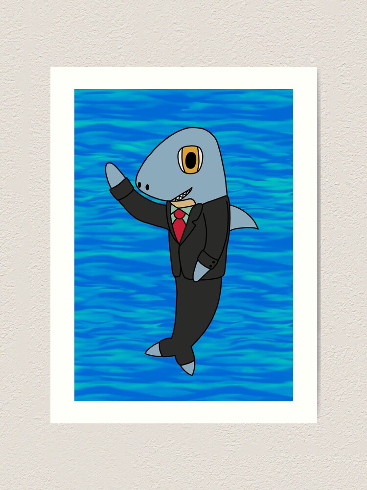 "Tony Shark in the Sea" Art Print by artwork-of-krb | Redbubble