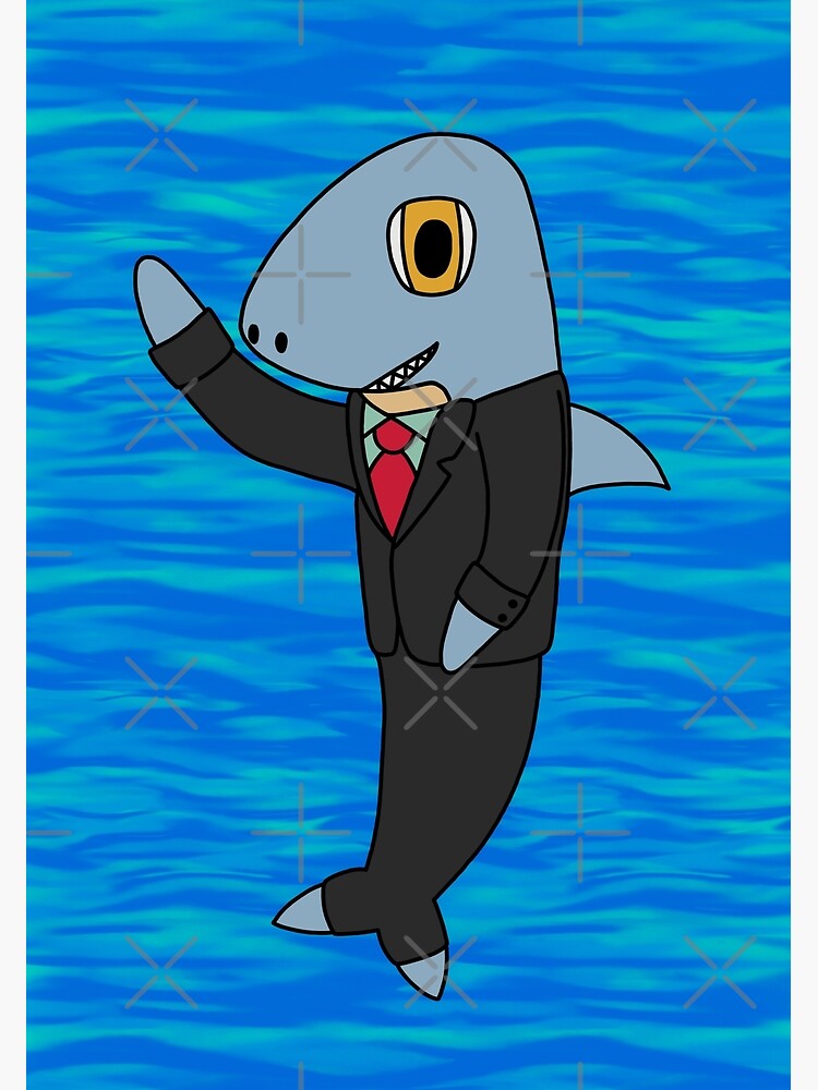 "Tony Shark in the Sea" Art Print by artwork-of-krb | Redbubble