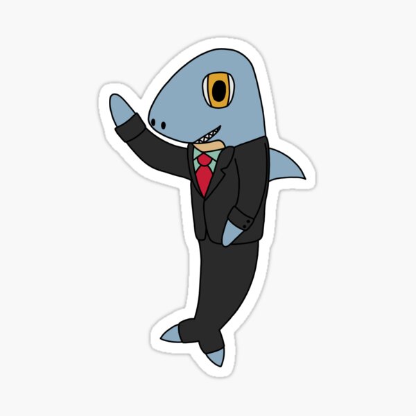 "Tony Shark" Sticker for Sale by artwork-of-krb | Redbubble