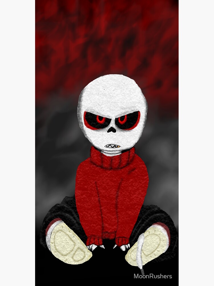 "Bitty Fell Sans" Sticker for Sale by MoonRushers | Redbubble