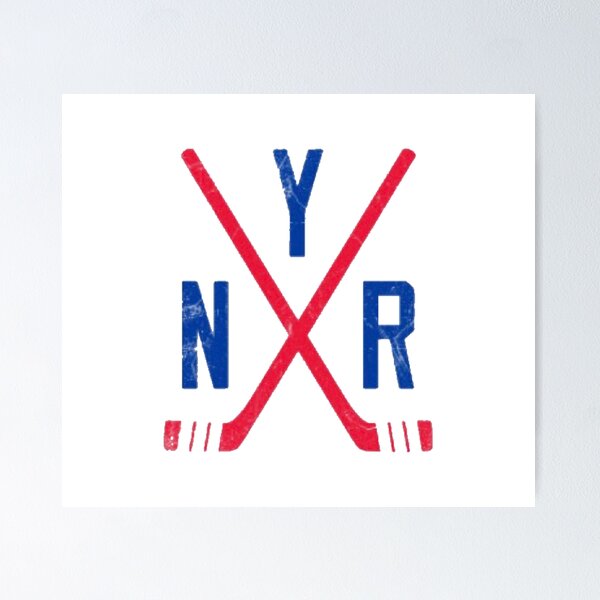 "Original Six - New York Rangers - White" Poster for Sale by ...