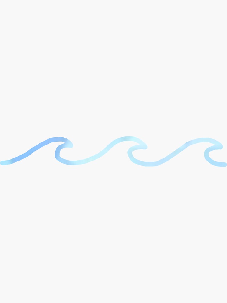 "Pretty Wave" Sticker for Sale by InfiniteCookies | Redbubble