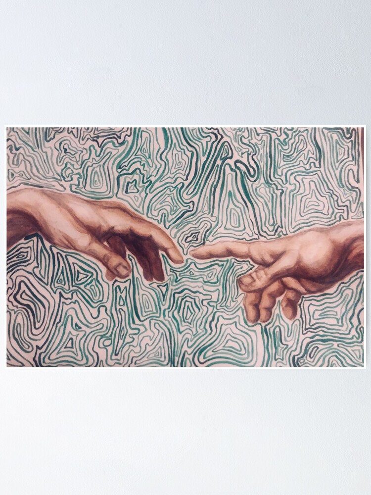 "modern creation of adam" Poster by myates8 | Redbubble