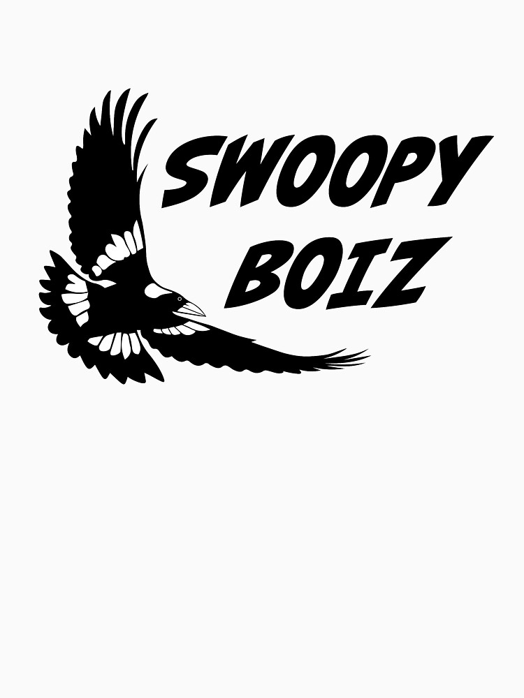"Swoopy Boiz Magpie" T-shirt for Sale by eggsforbrekkie | Redbubble ...