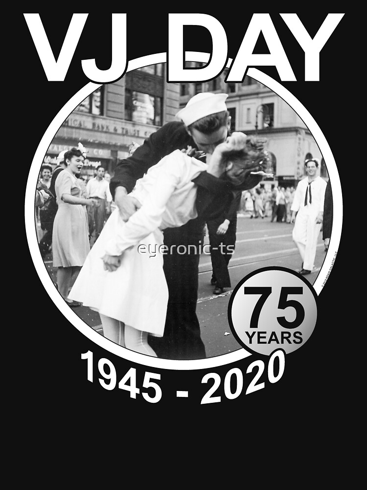"VJ Day Kiss - 75th Anniversary" Essential T-Shirt for Sale by eyeronic ...