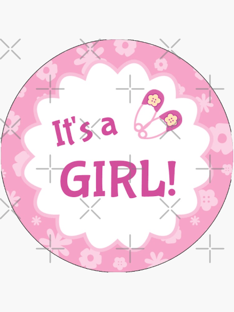 "Its a girl" Sticker by FrankaB | Redbubble