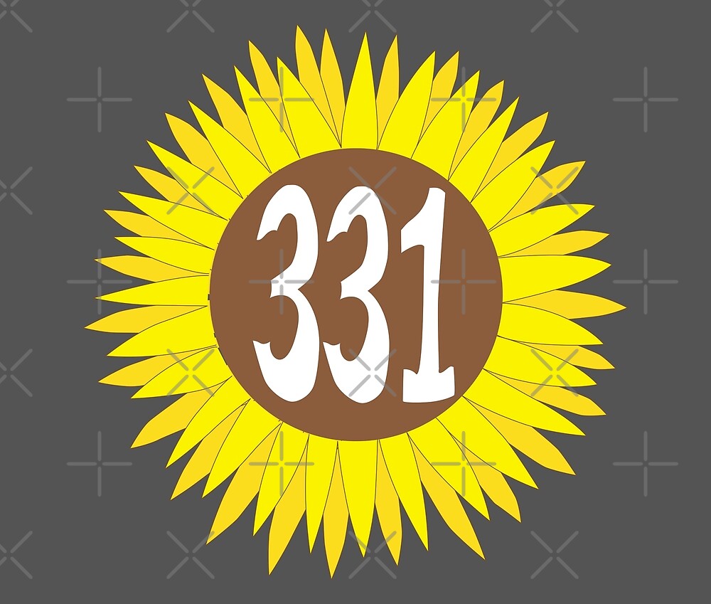 "Hand Drawn Illinois Sunflower 331 Area Code" by itsrturn | Redbubble