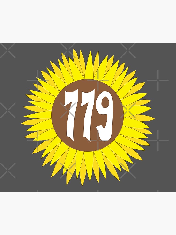 "Hand Drawn Illinois Sunflower 779 Area Code" Poster by itsrturn ...