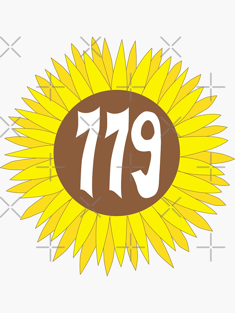 "Hand Drawn Illinois Sunflower 779 Area Code" Sticker by itsrturn ...