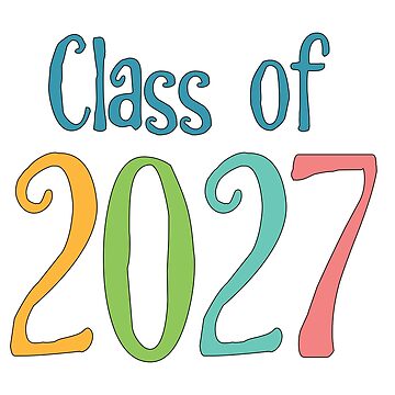 "Class of 2027 Back to School Graduation Year print design" Art Board ...