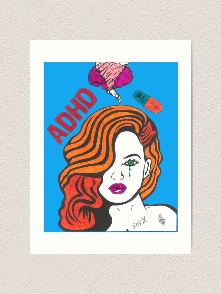 "AWARENESS TO ADHD" Art Print for Sale by BCBurnings | Redbubble