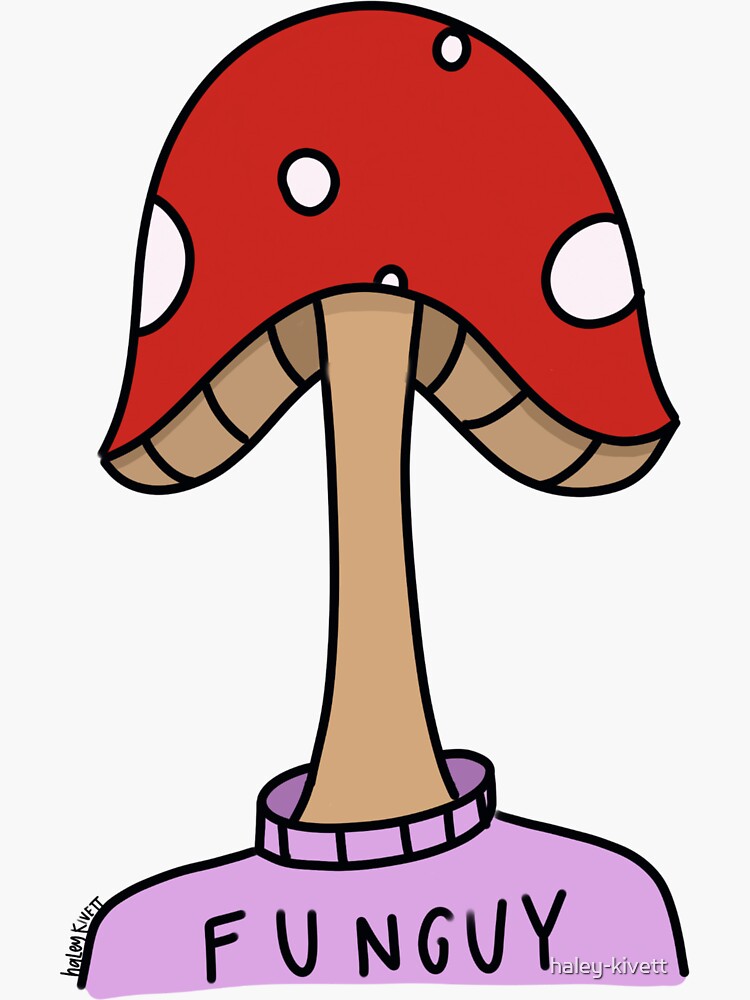 "FunGuy" Sticker for Sale by haley-kivett | Redbubble