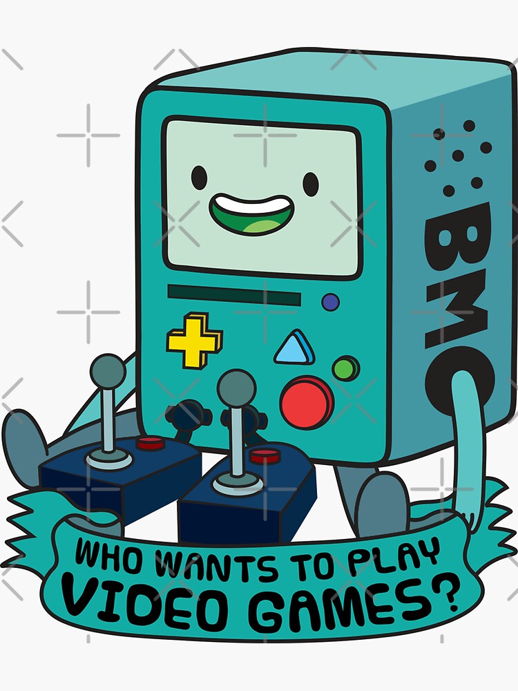 "BMO Game" Sticker for Sale by plushism | Redbubble
