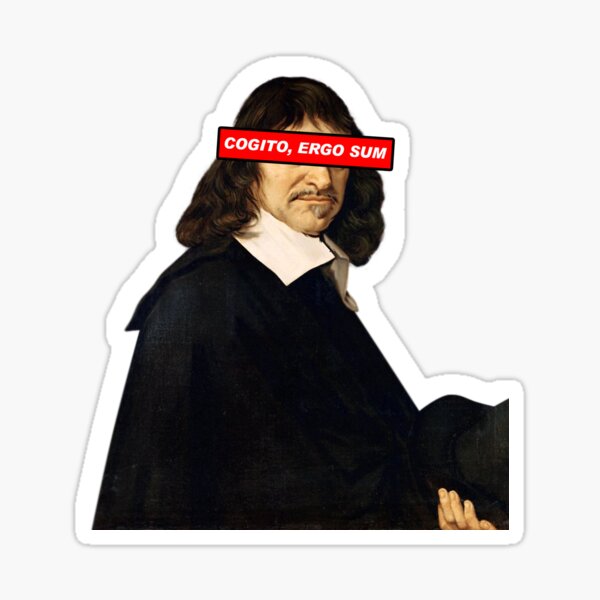"Rene Descartes" Sticker von thinkersinstyle | Redbubble