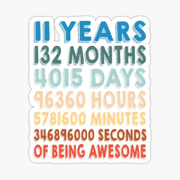11th Birthday Stickers | Redbubble