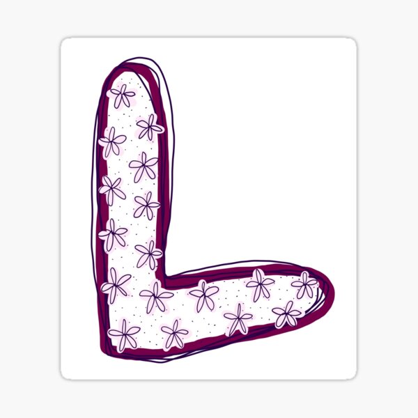 "Letter L" Sticker for Sale by Rylieculb | Redbubble