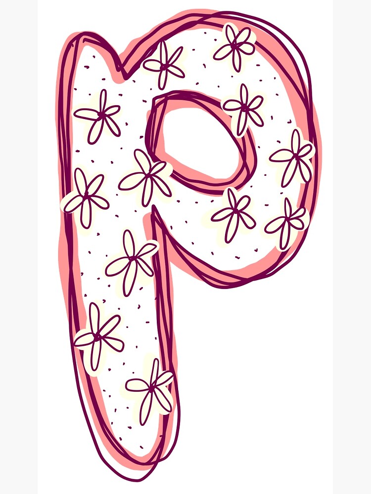 "Letter p" Sticker for Sale by Rylieculb | Redbubble