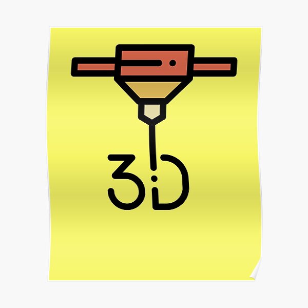 "3D Printing Nozzle" Poster for Sale by vladocar | Redbubble